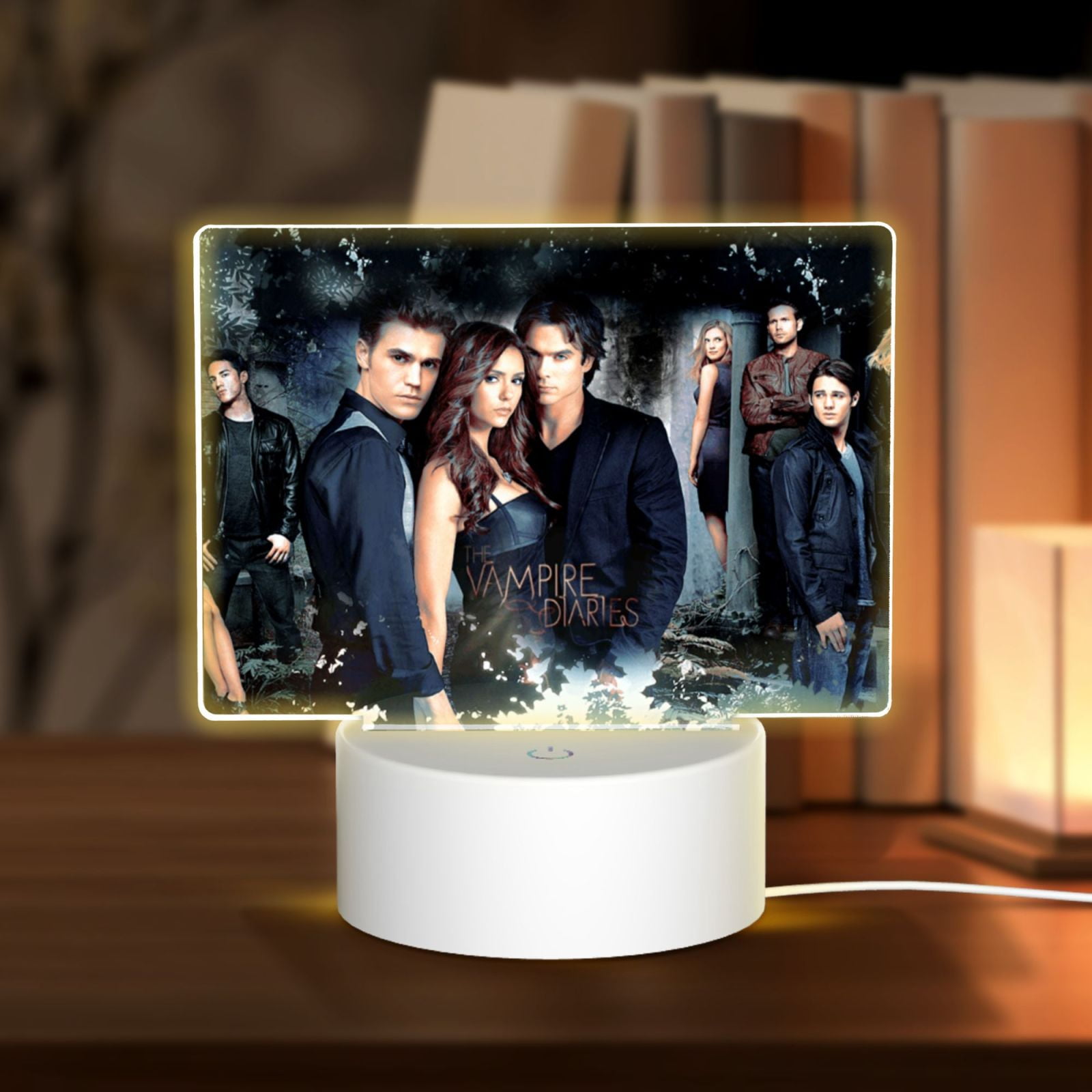 The Vampire Diaries Acrylic Night Light Adjustable 3 Light Modes USB ...