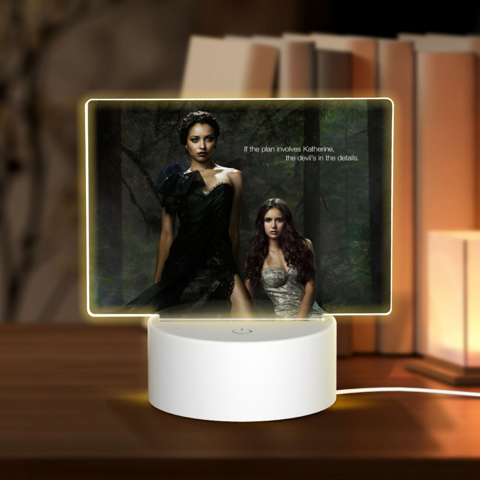 The Vampire Diaries Acrylic Night Light Adjustable 3 Light Modes USB ...