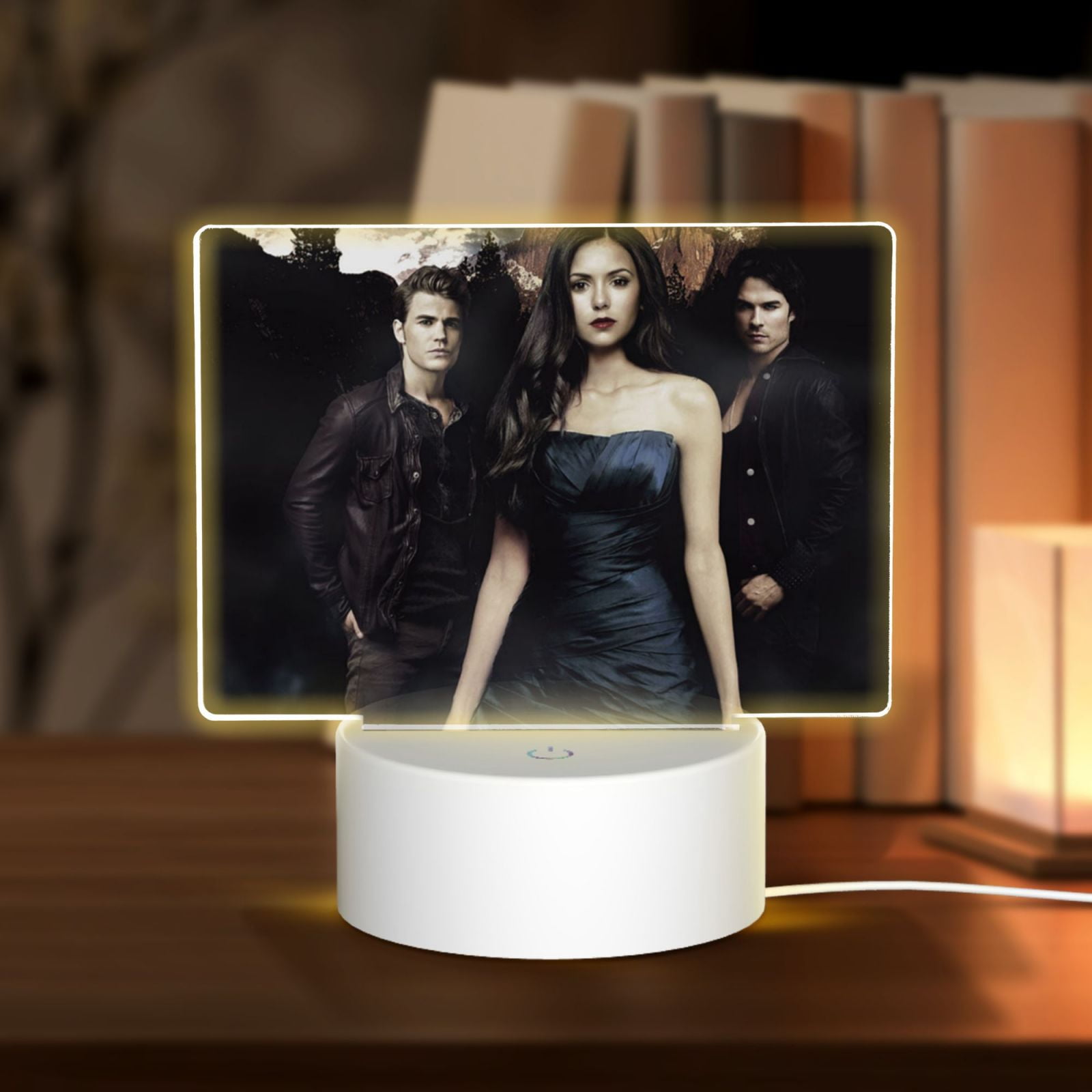 The Vampire Diaries Acrylic Night Light Adjustable 3 Light Modes USB ...