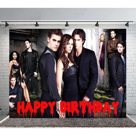 Vampire Diaries Backdrop Banner Party Supplies Poster Movie Theme ...