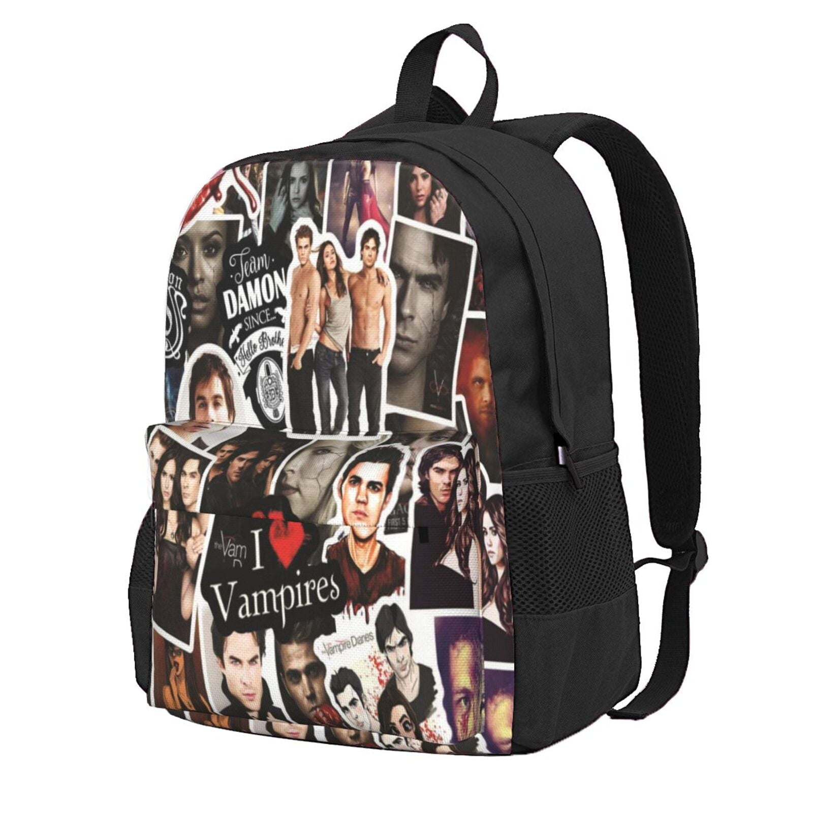 Vampire Diaries Backpack with Pocket Bookbag Lightweight Laptop Bag ...