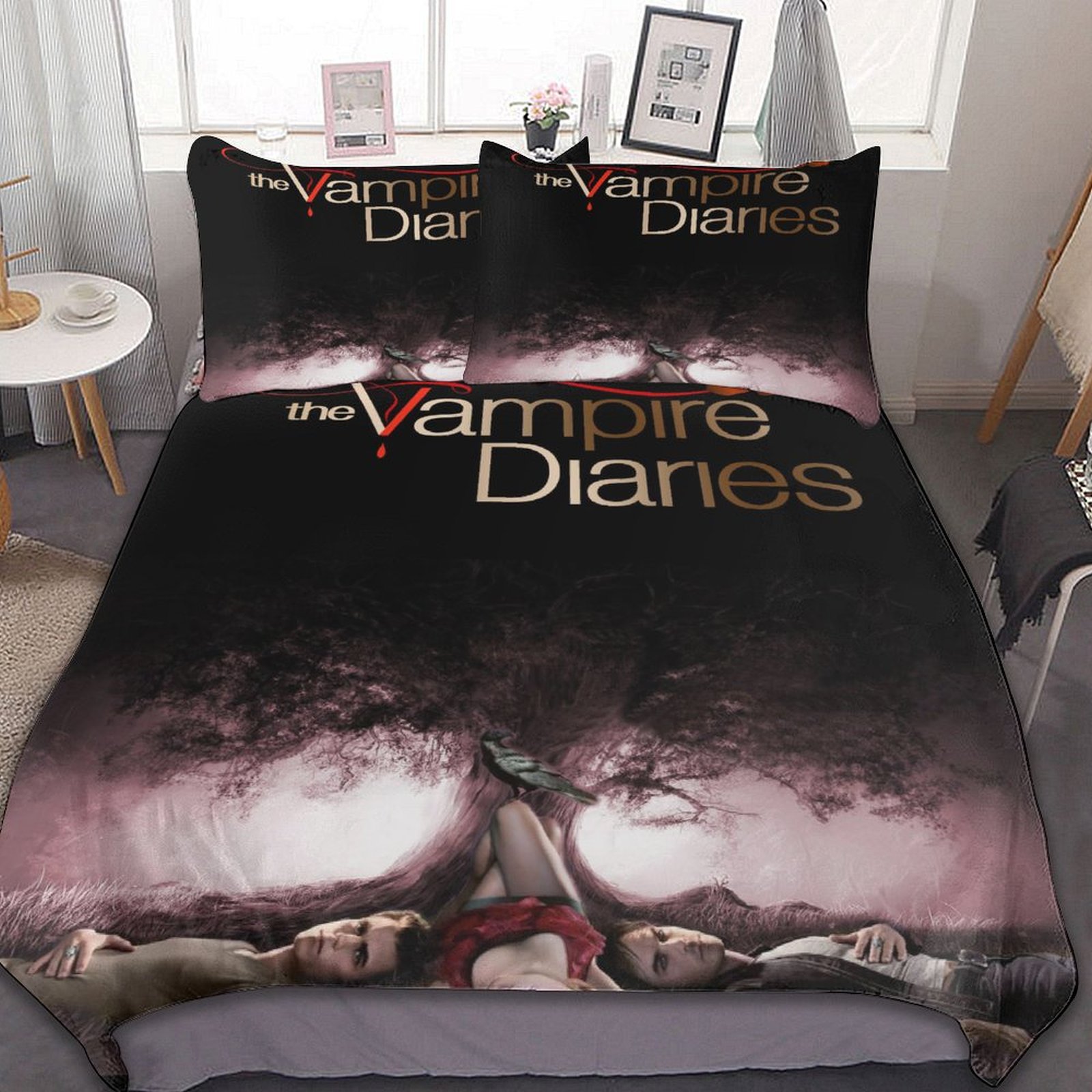 The Vampire Diaries Bed Duvet Cover Microfiber Bedding Sets 3D Printed ...