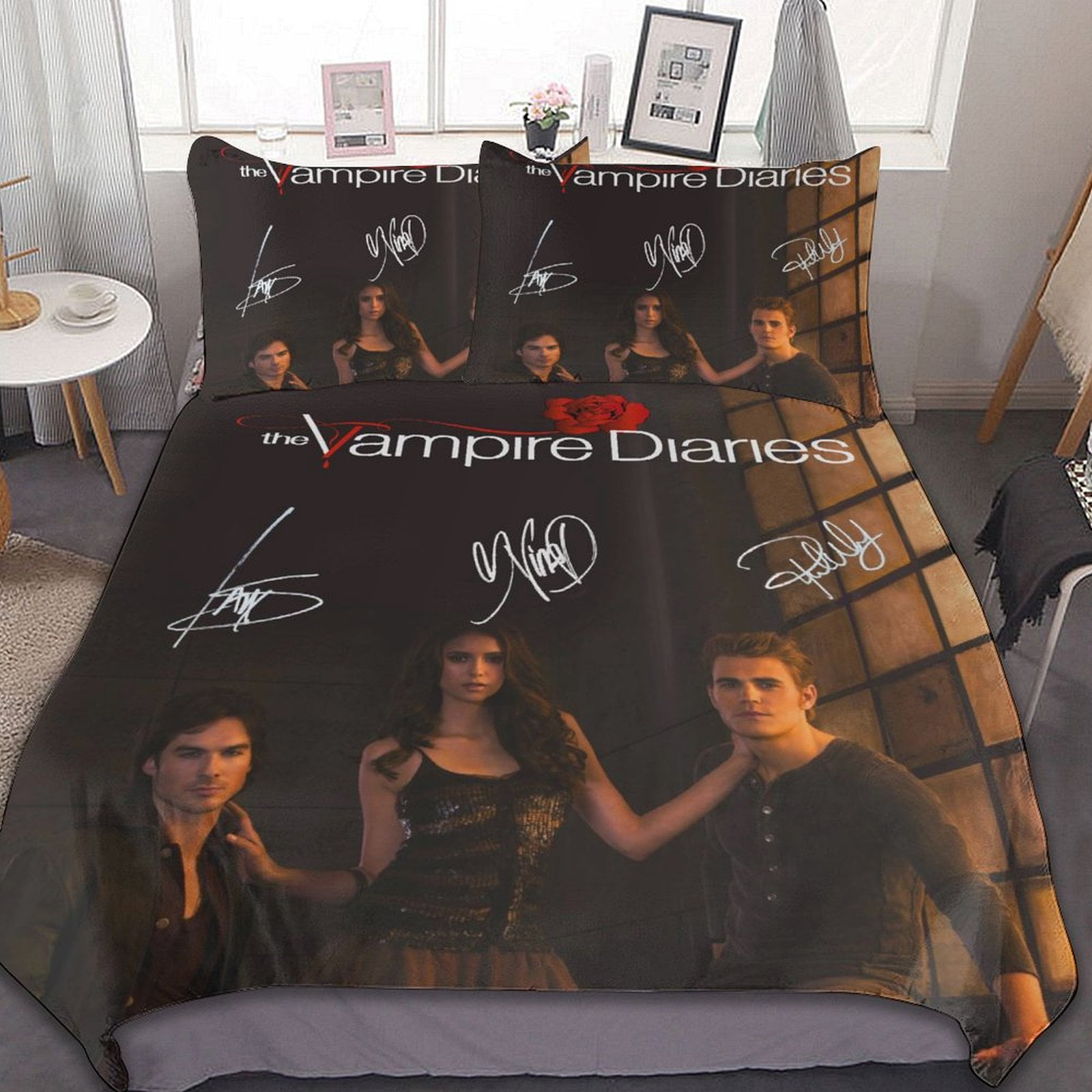 The Vampire Diaries Bed Duvet Cover Microfiber Bedding Sets 3D Printed ...