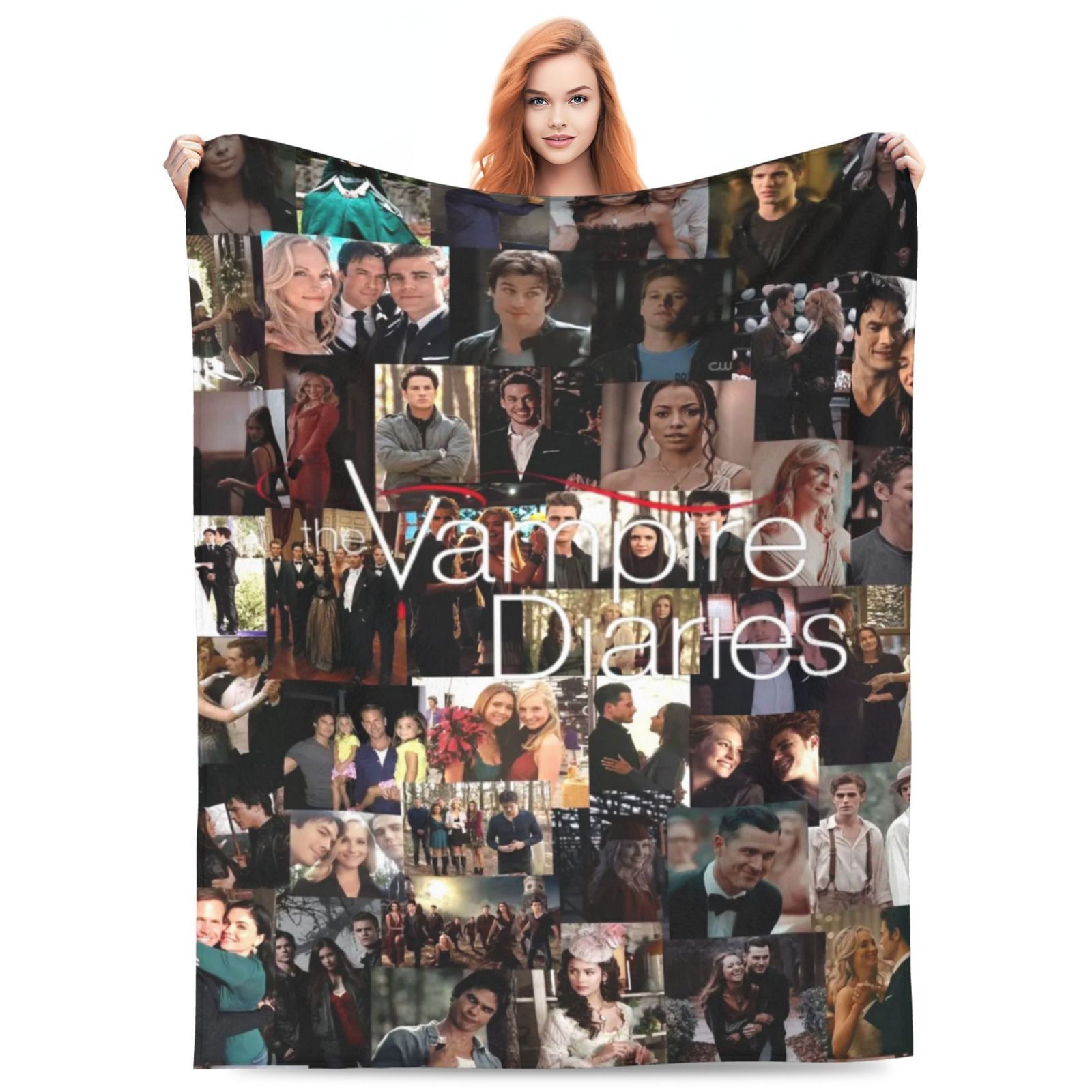 Vampire Diaries Blanket Soft Cozy Fleece Plush Throw Blanket All Season ...