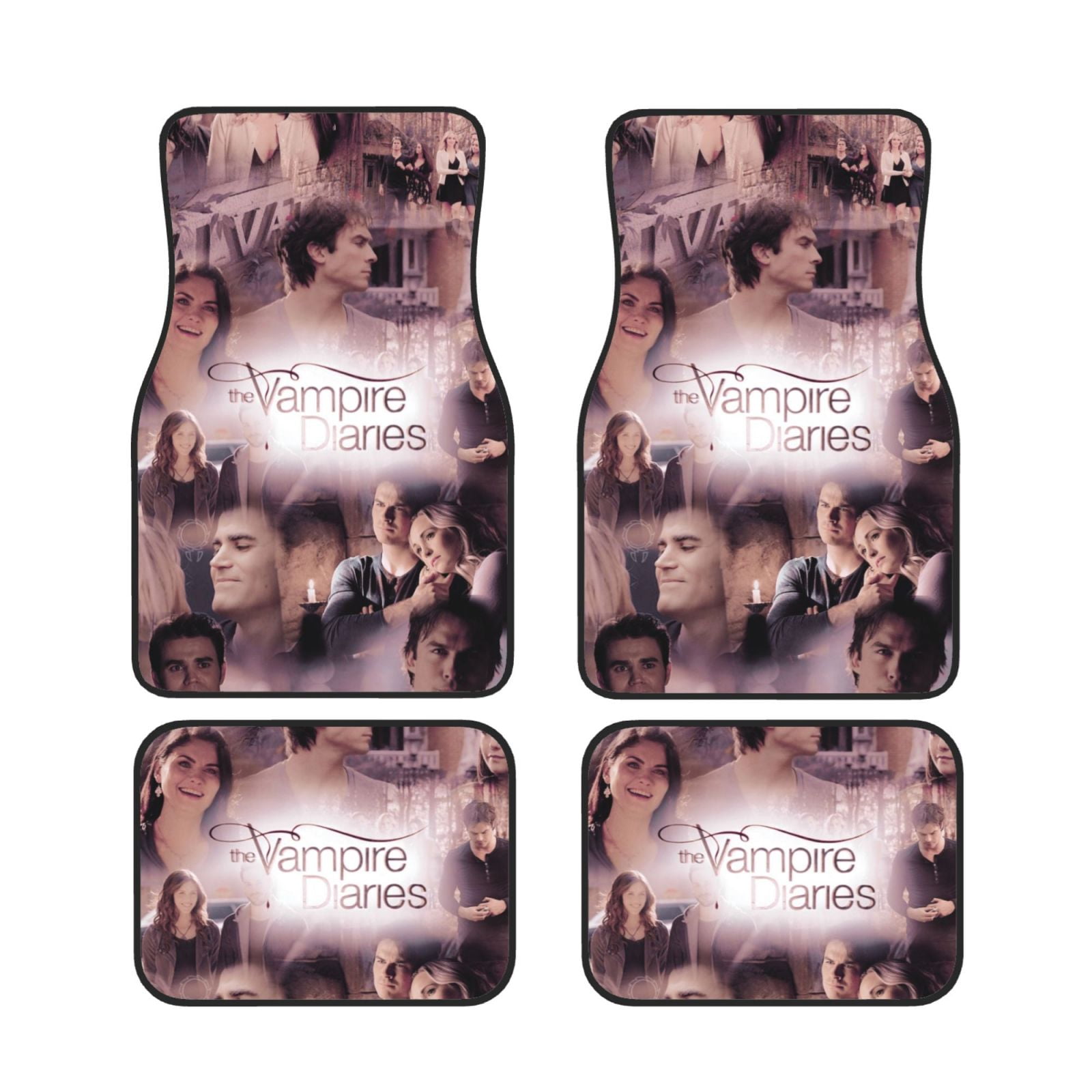 Vampire Diaries Car Floor Mats 4-Piece Full Set Front Rear Auto Foot ...