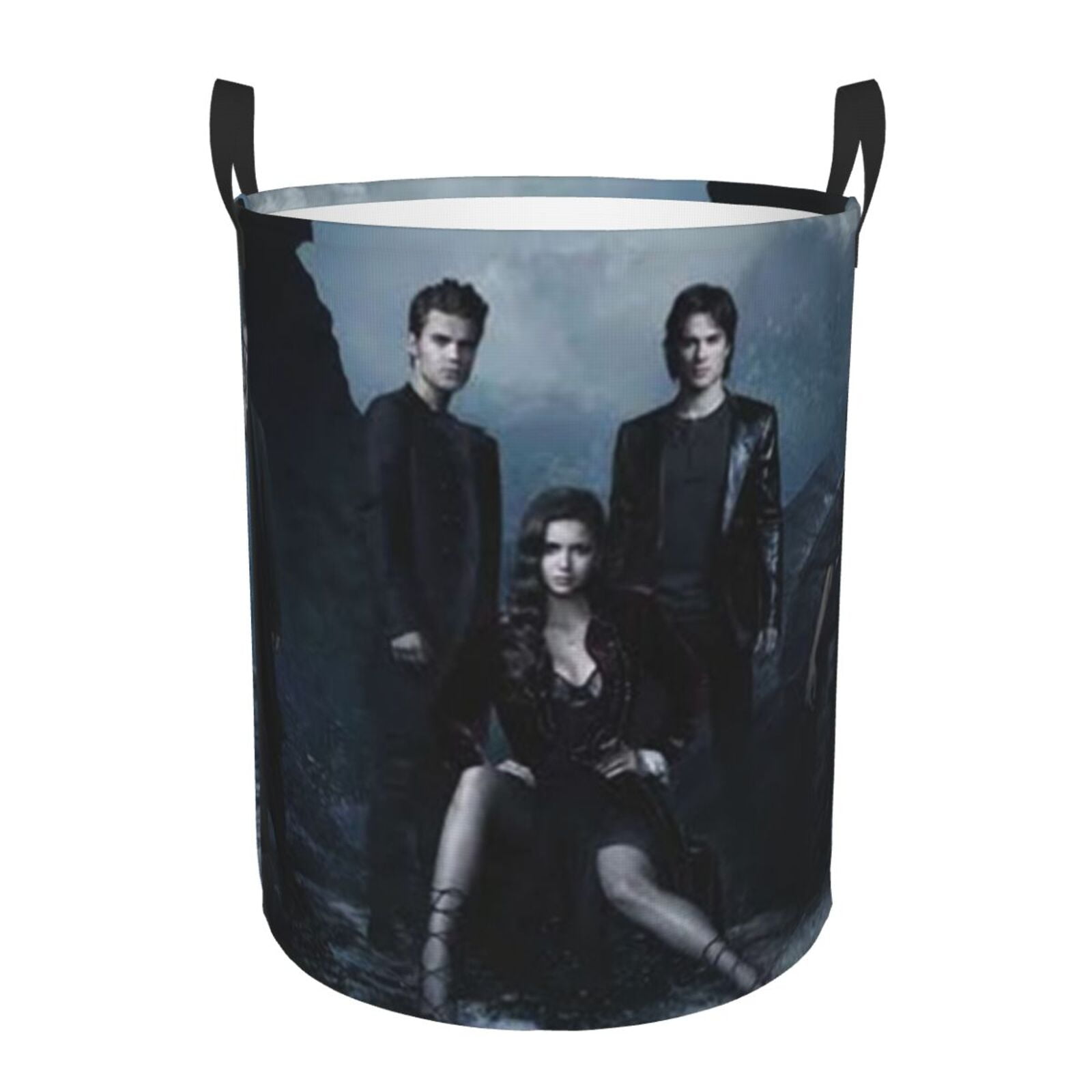 Vampire Diaries Circular Laundry Basket Dirty Clothes Hamper Laundry ...