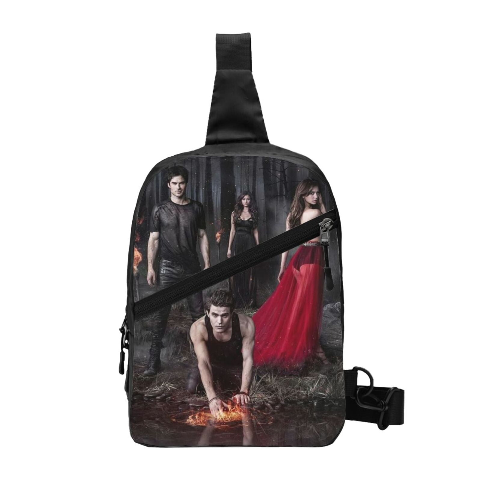 Vampire Diaries Crossbody Bag Chest Backpack Compact Foldable Shoulder ...