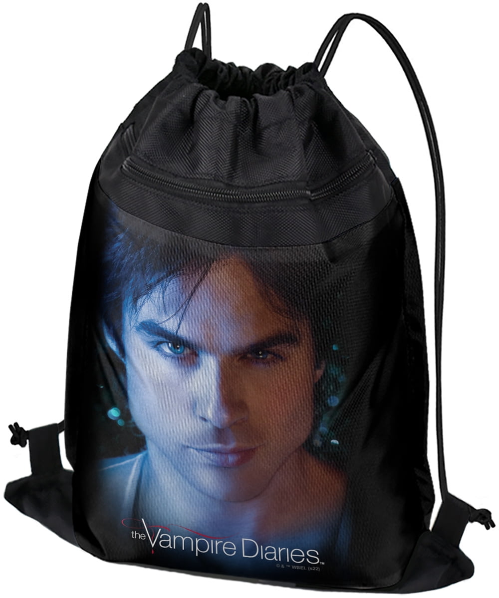 Vampire Diaries Damon Eyes Drawstring Backpack Sports Bag Sackpack 17 ...