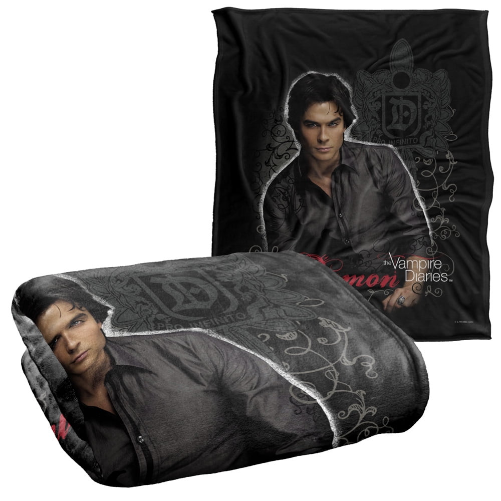 Vampire Diaries Damon Officially Licensed Silky Touch Super Soft Throw ...