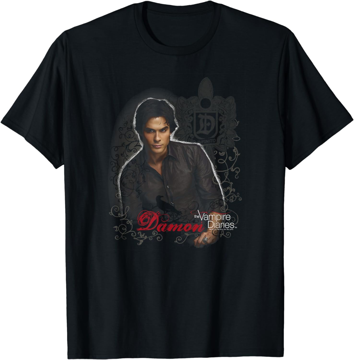 Vampire Diaries Damon T-Shirt - Walmart.com