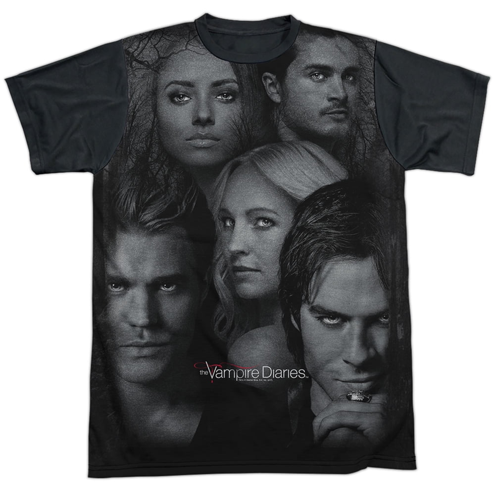 Vampire Diaries In The Woods Mens Sublimation Shirt with Black Back ...