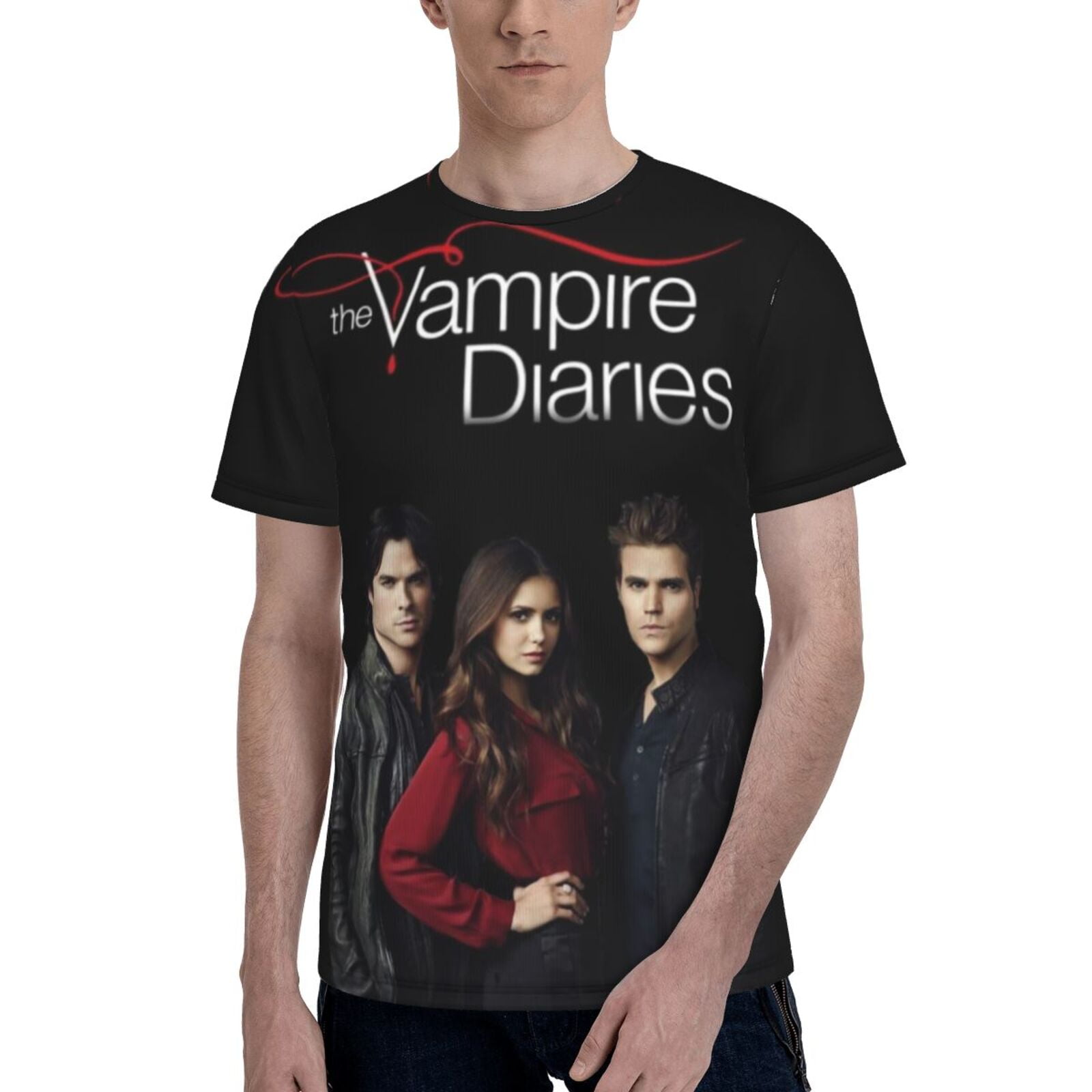 Vampire Diaries Men's Short-Sleeve T-Shirt Summer Casual Tee Top ...