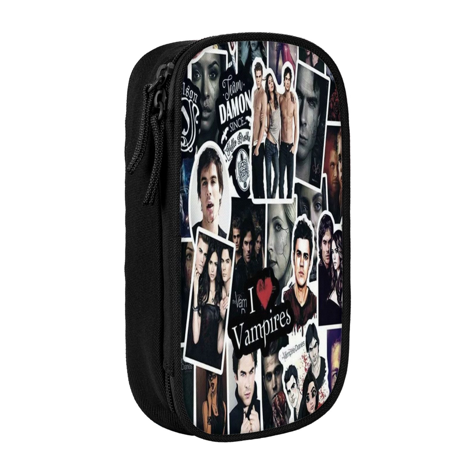Vampire Diaries Pencil Box Cartoon Pencil Case with Zipper Pouch Desk ...