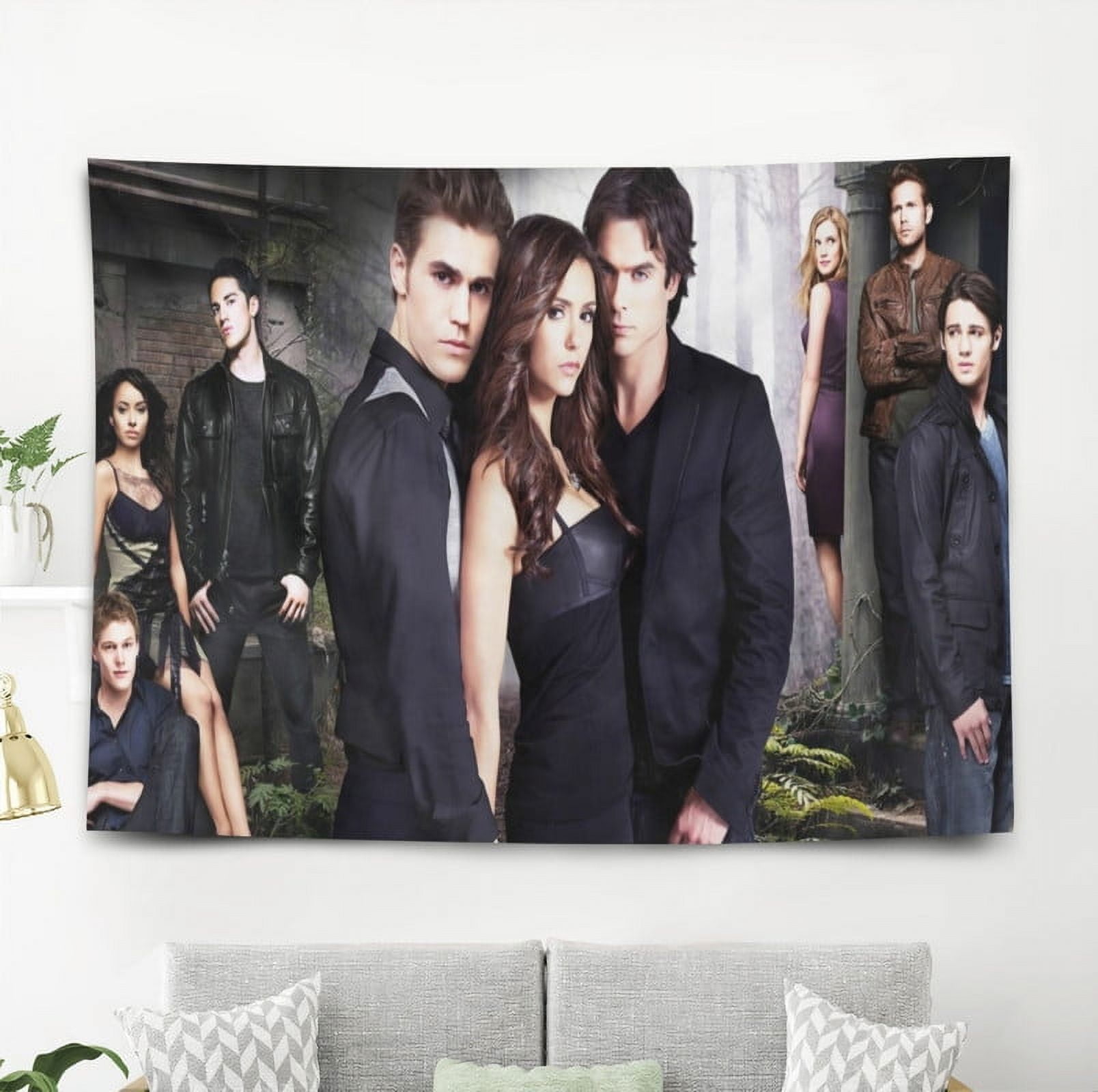 Vampire Diaries Tapestry Gift Wall Hanging Backdrop for Room Bedroom ...