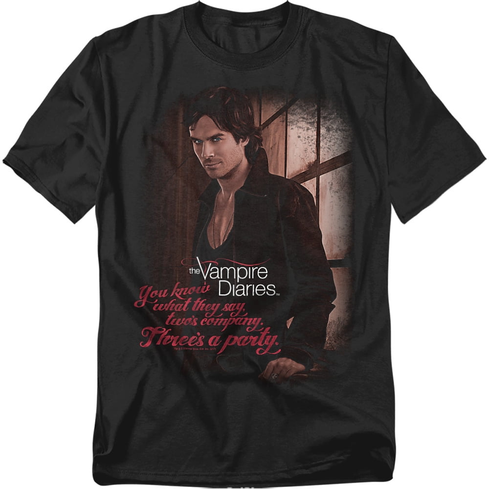 Vampire Diaries T-Shirt Threes A Party Unisex Graphic Tee For Men ...