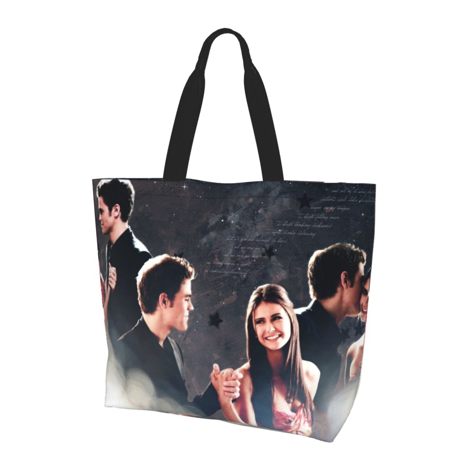 Vampire Diaries Tote Bags Reusable Women Shoulder Bag Grocery Bag ...