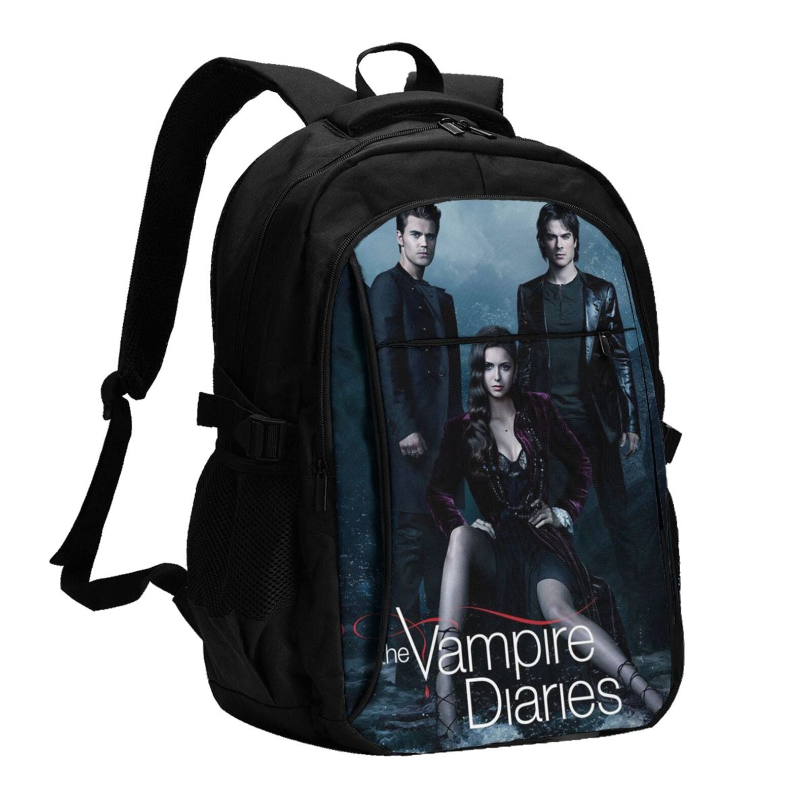 Vampire Diaries Travel Backpack With Usb Port Stylish Unisex Hiking ...