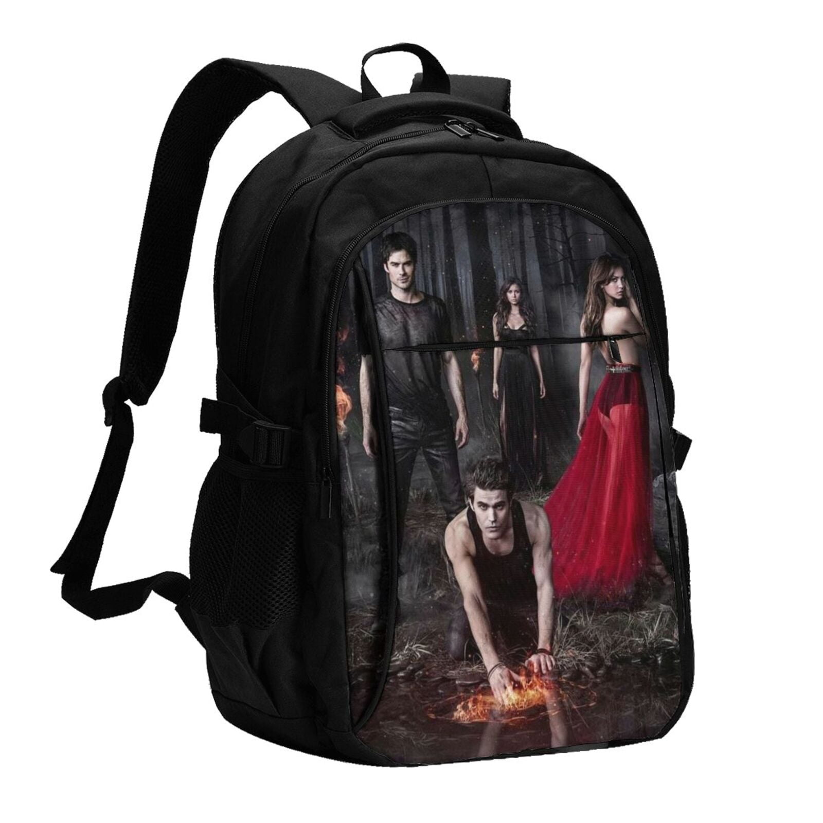 Vampire Diaries Travel Backpack With Usb Port Stylish Unisex Hiking Backpack Shoulder Bag Laptop ...