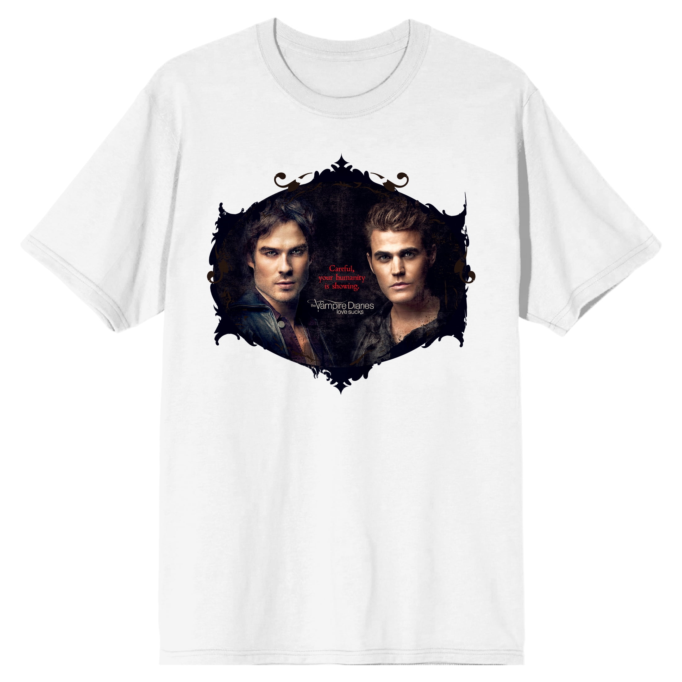 Vampire Diaries Vampire Brothers Men's White T-shirt - Walmart.com