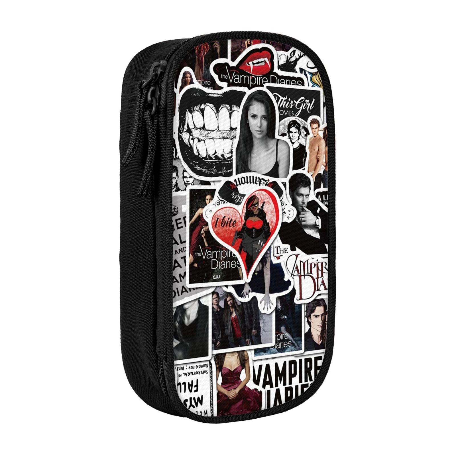 Vampire Diaries Vintage Style Pencil Case with Faux Leather Design ...