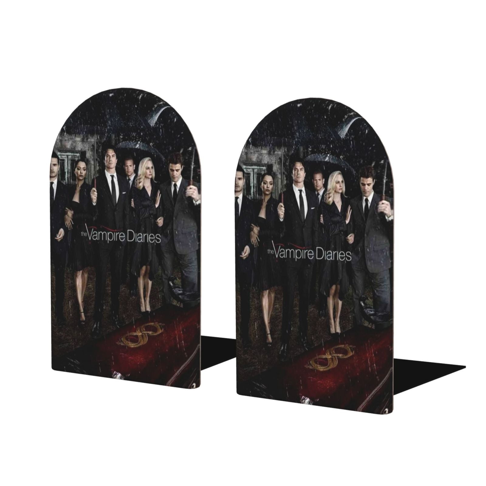 Vampire Diaries Wooden Bookends For Shelves, Decorative Book Organizer ...