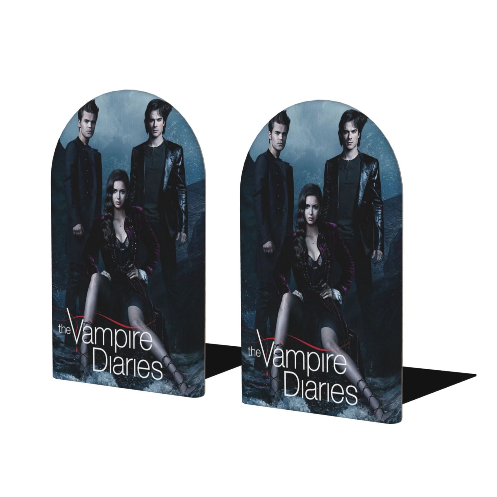 Vampire Diaries Wooden Bookends For Shelves, Decorative Book Organizer ...