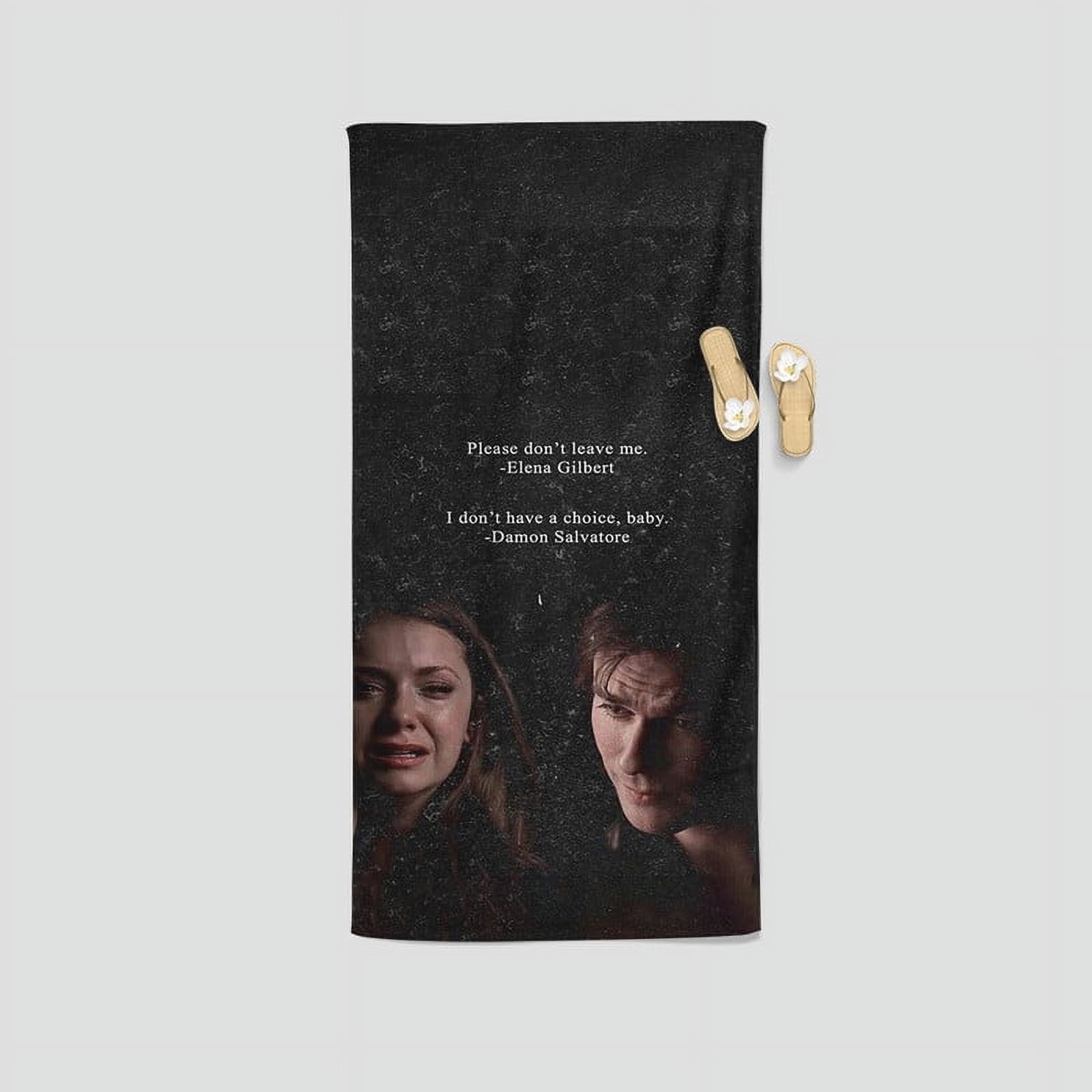Vampire Diaries's one-sided towel showcases a unique design, serving as ...