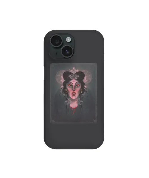 Vampire Head Spooky Horror Vampire Art Phone Case for iPhone 16 15 14 ...