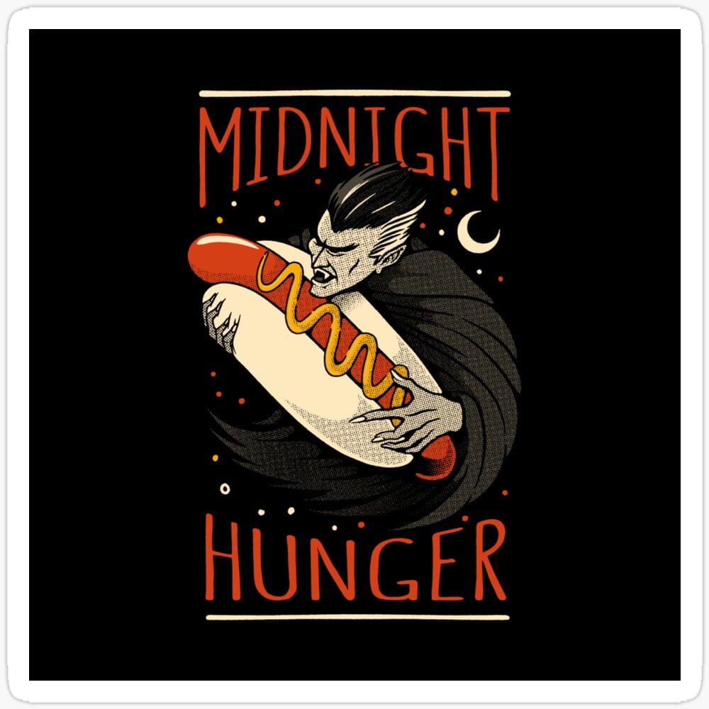 Vampire Hot Dog Sticker Phone Decal Water Bottle Stickers Car Decals ...