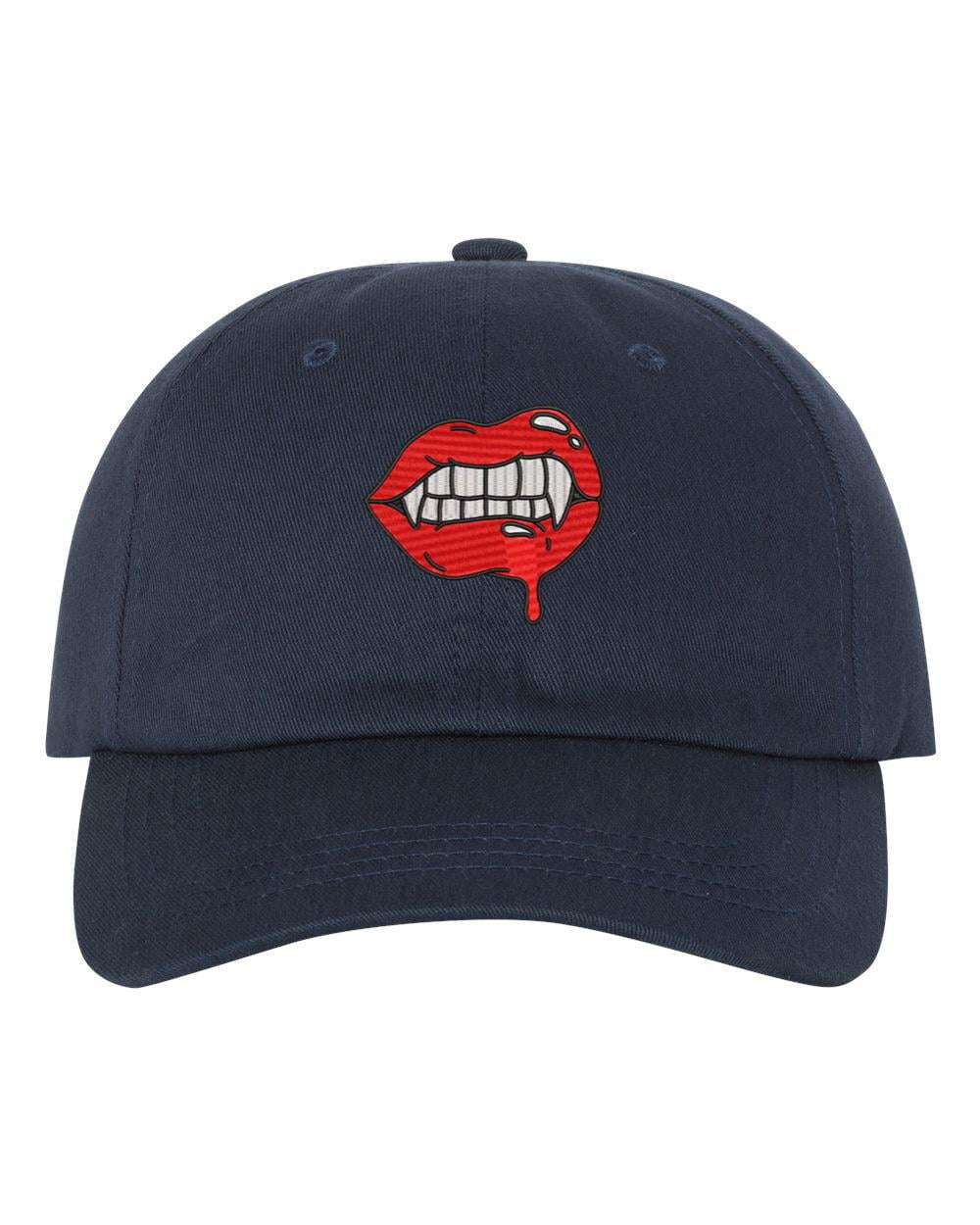 Vampire Kiss Pop Art Embroidered Classic Dad Hat Bold Retro Style ...