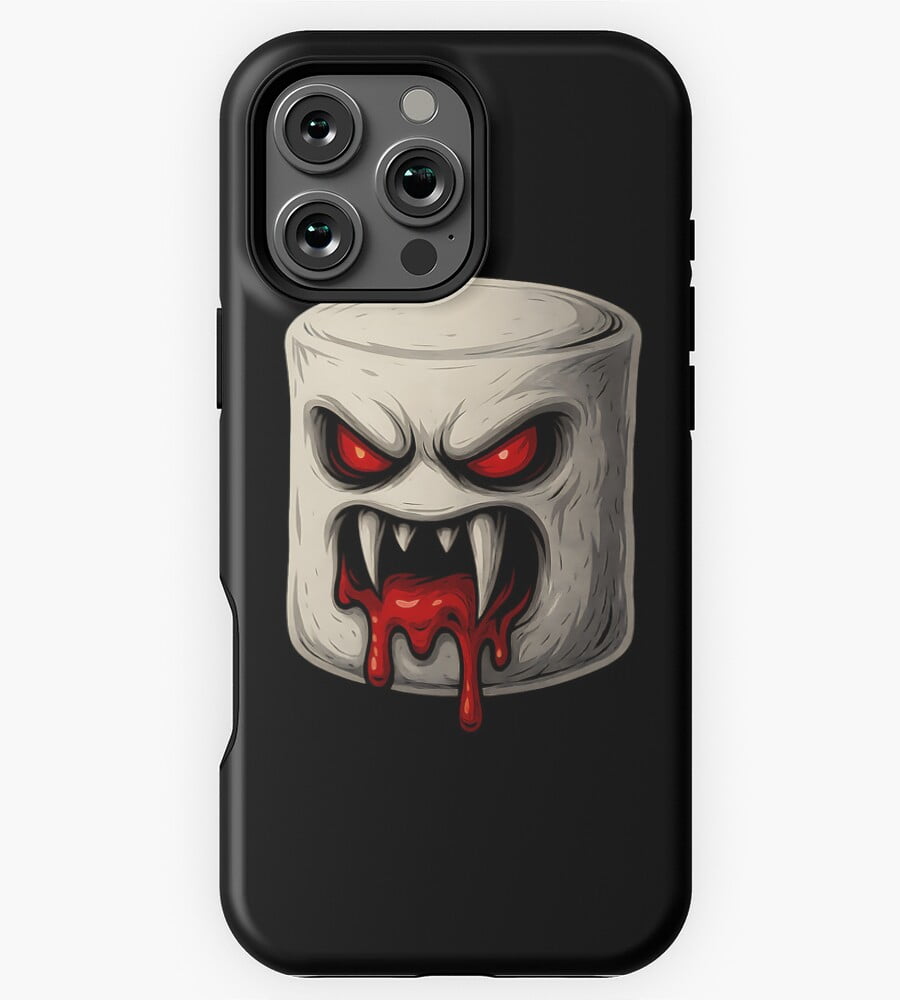 Vampire Marshmallow Creepy Cute Horror Art GA4719 Phone Case for iPhone ...