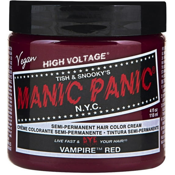 Manic Panic Intense Colour Hair Dye: Vampire Red Classic High Voltage ...