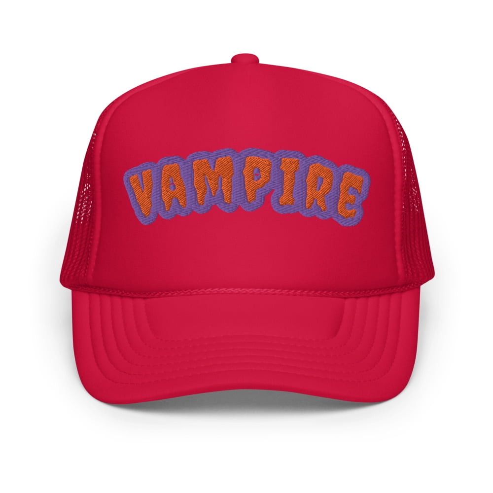 Vampire Trucker Hat (Red) - Walmart.com