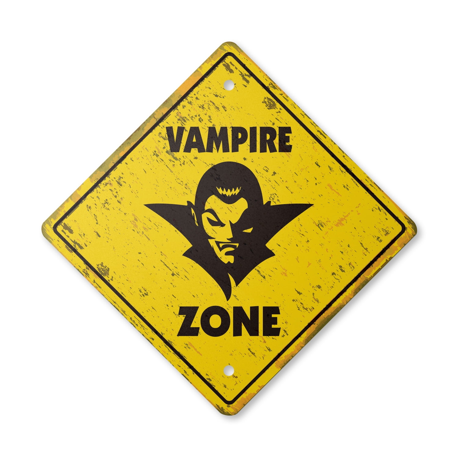 Vampire Vintage Crossing Sign Zone Xing | Indoor/Outdoor Plastic | 17 ...