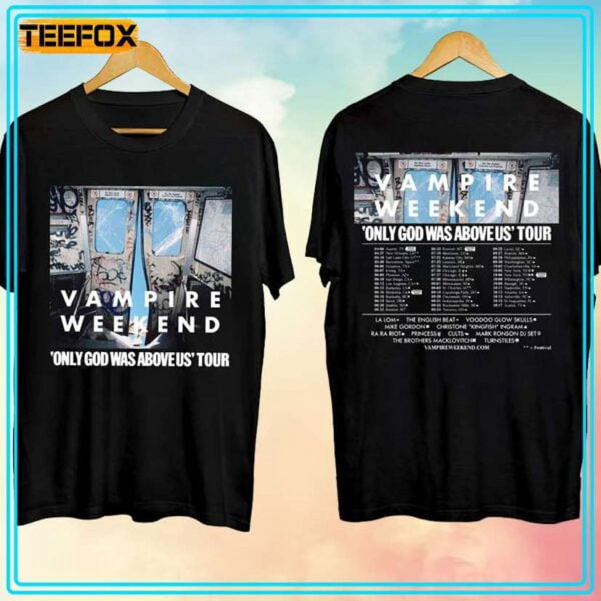 Vampire Weekend Only God Was Above Tour 2024 Concert T-Shirt - Walmart.com