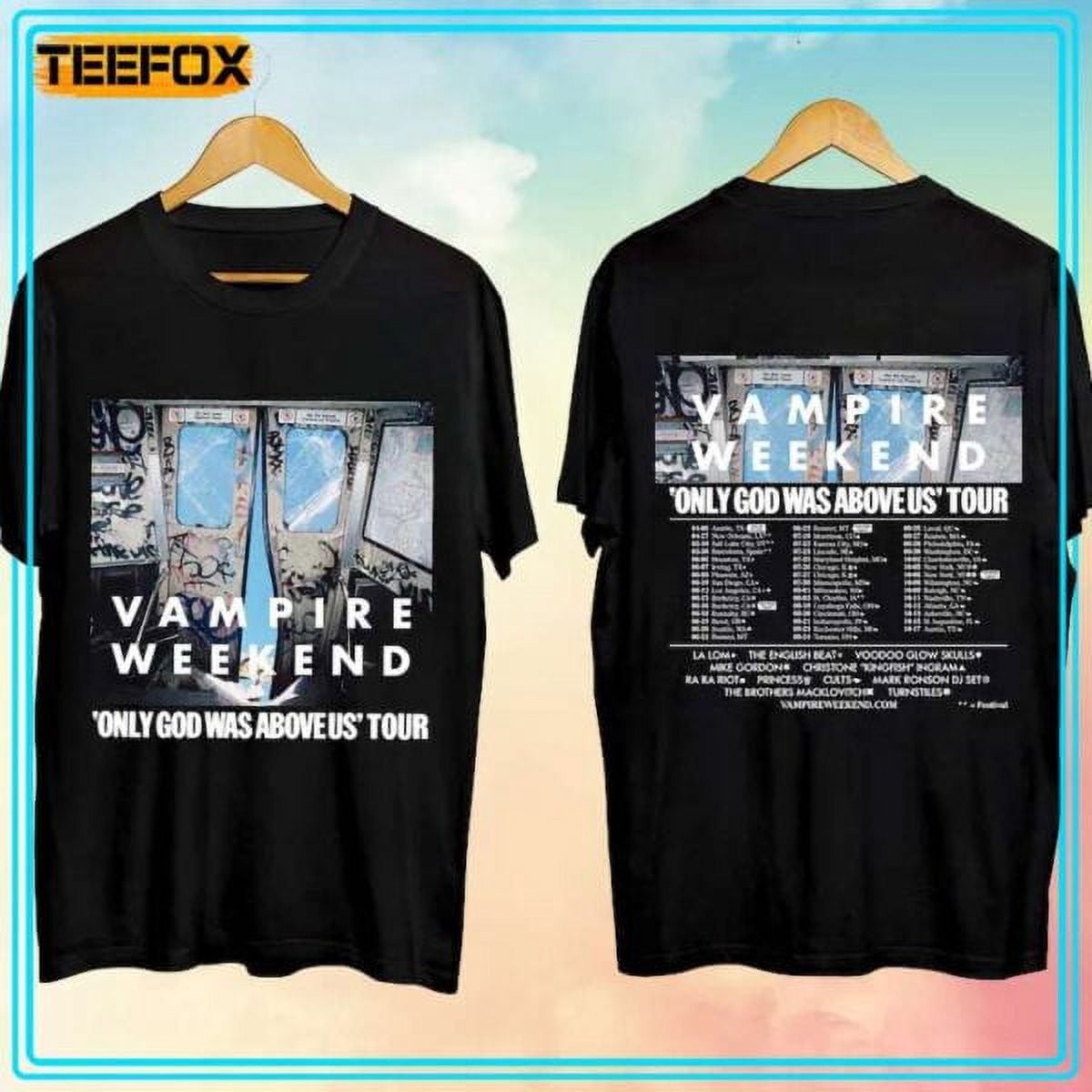 Vampire Weekend Only God Was above Us Tour 2024 T-Shirt - Walmart.com