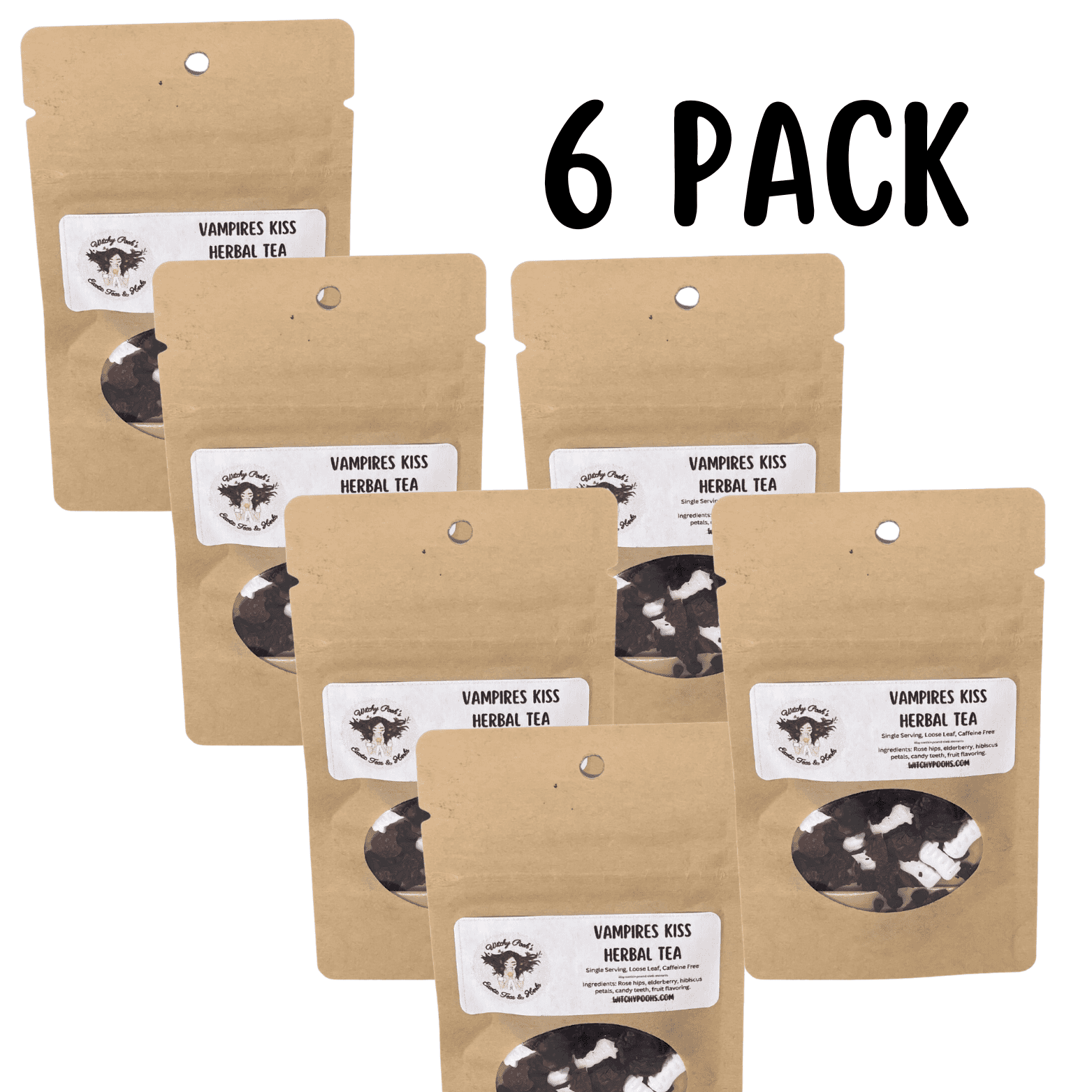 Vampire's Kiss Loose Leaf Fruit Herbal Tea, 2pk, Caffeine Free ...