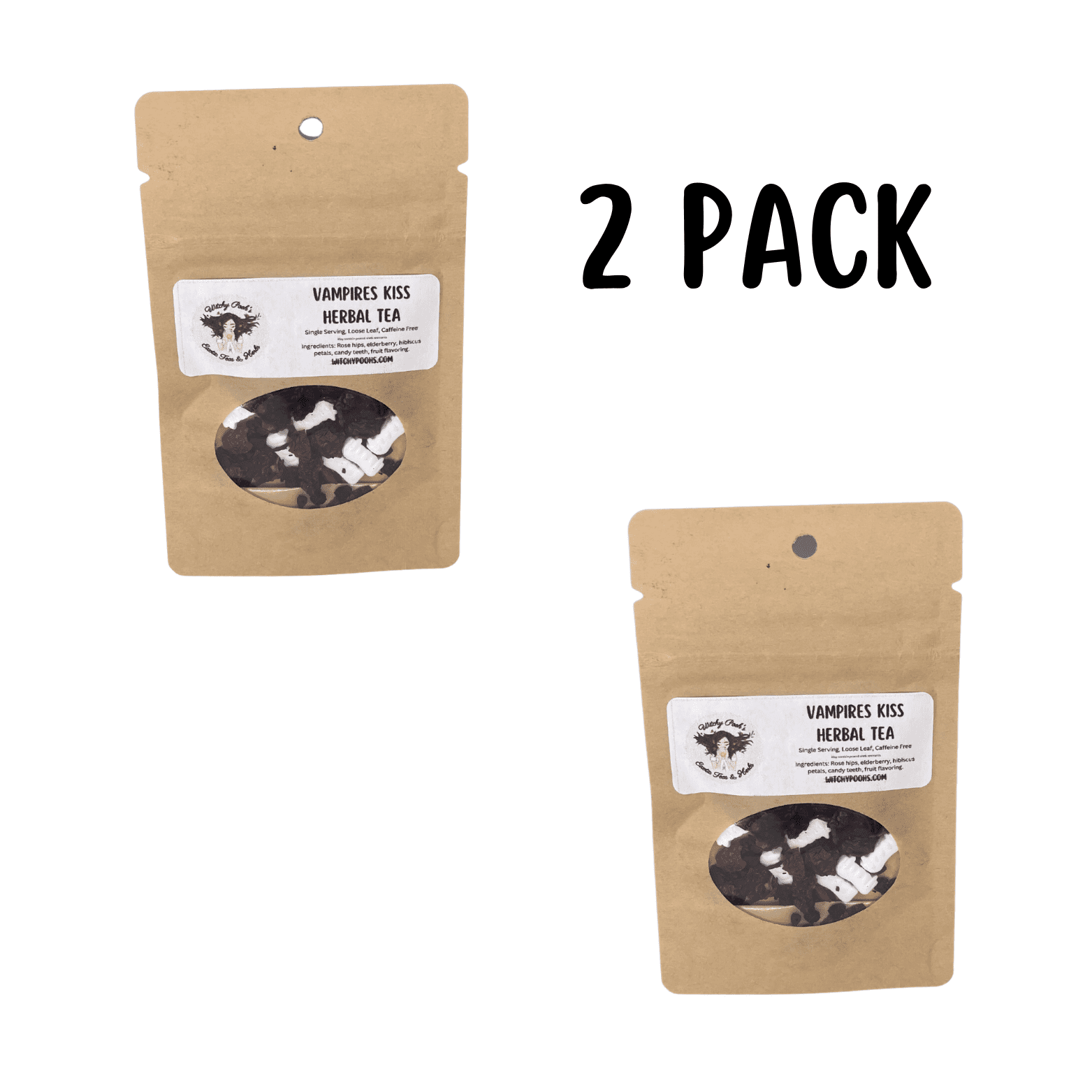 Vampire's Kiss Loose Leaf Fruit Herbal Tea, 2pk, Caffeine Free ...