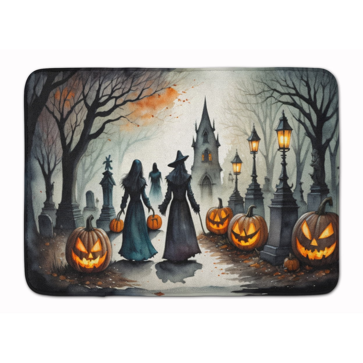 Vampires Spooky Halloween Memory Foam Kitchen Mat 27 in x 19 in ...