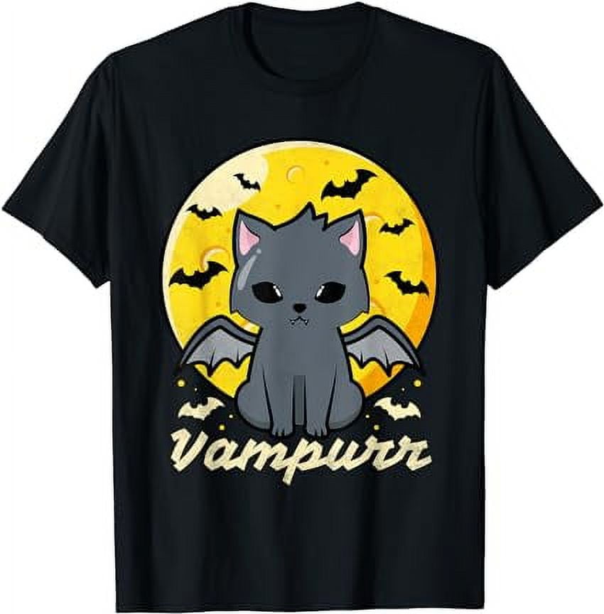 Vampurr, Cat Vampire Halloween T-Shirt - Walmart.com
