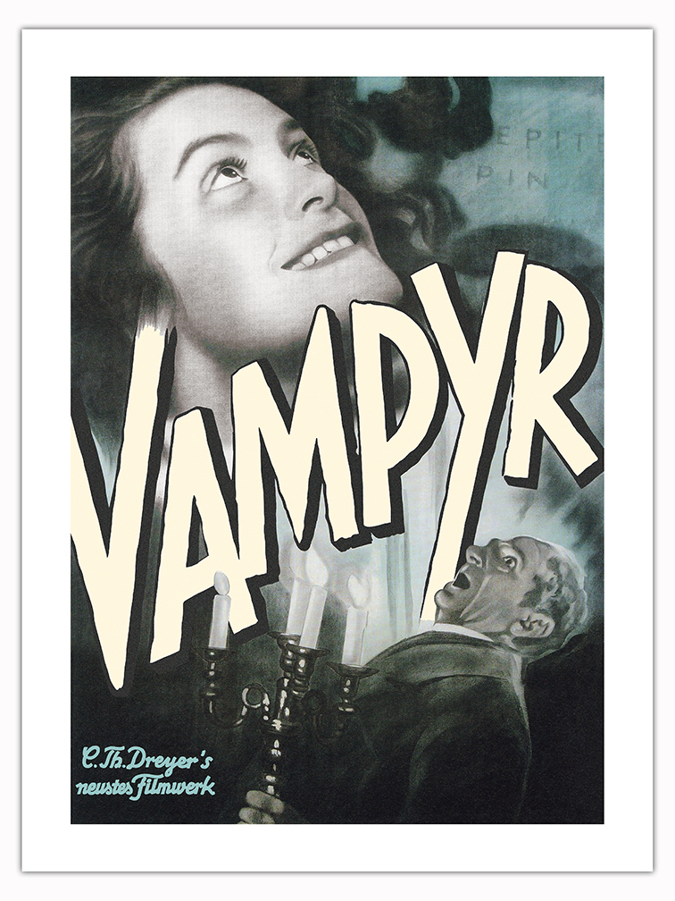 Vampyr - Directed by Carl Theodor Dreyer - Vintage German Movie Poster ...