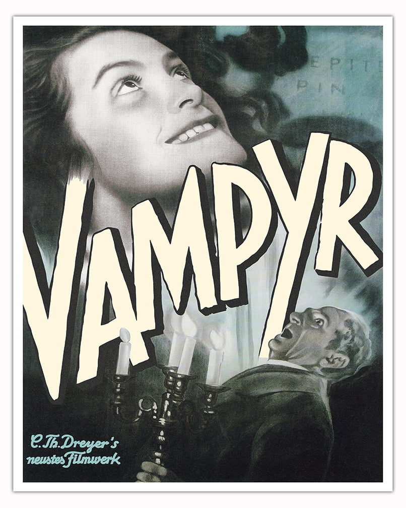 Vampyr - Directed by Carl Theodor Dreyer - Vintage German Movie Poster c.1932 - Fine Art Matte ...