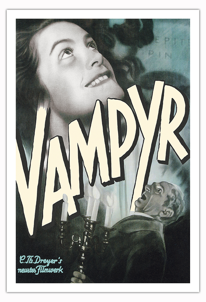 Vampyr - Directed by Carl Theodor Dreyer - Vintage German Movie Poster ...