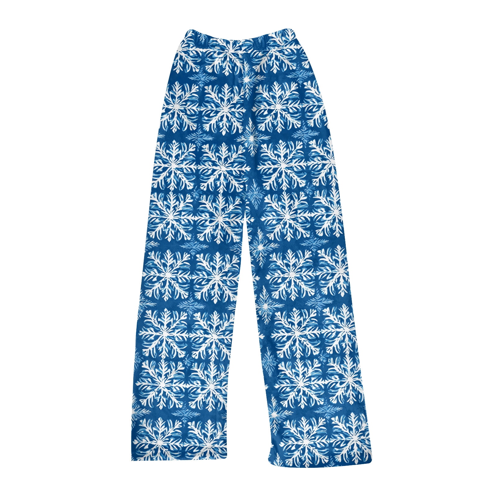 Vamuko Girls Christmas Pajama Pants Cotton Christmas Tree Pj Pants Wide ...