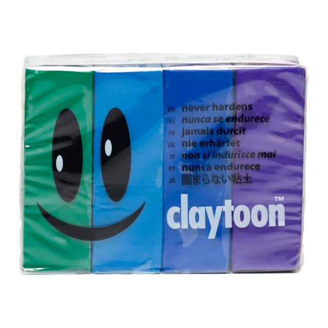 Van Aken Claytoon Clay Set, Cool Colors - Walmart.com