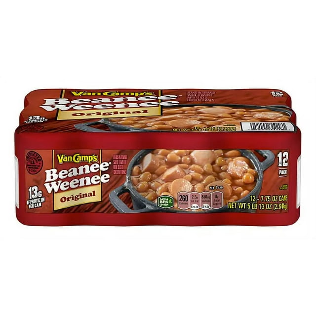Van Camp's Beanee Weenee, Portable Snack, Hot or Cold, Fiber Source ... Van Camp's Beanee Weenee, Portable Snack, Hot or Cold, Fiber Source ...