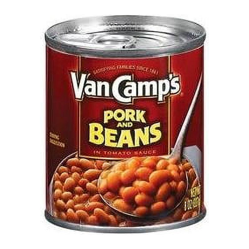 Van Camp's Pork and Beans (in tomato sauce) 8oz (Pack of 6) - Walmart.com