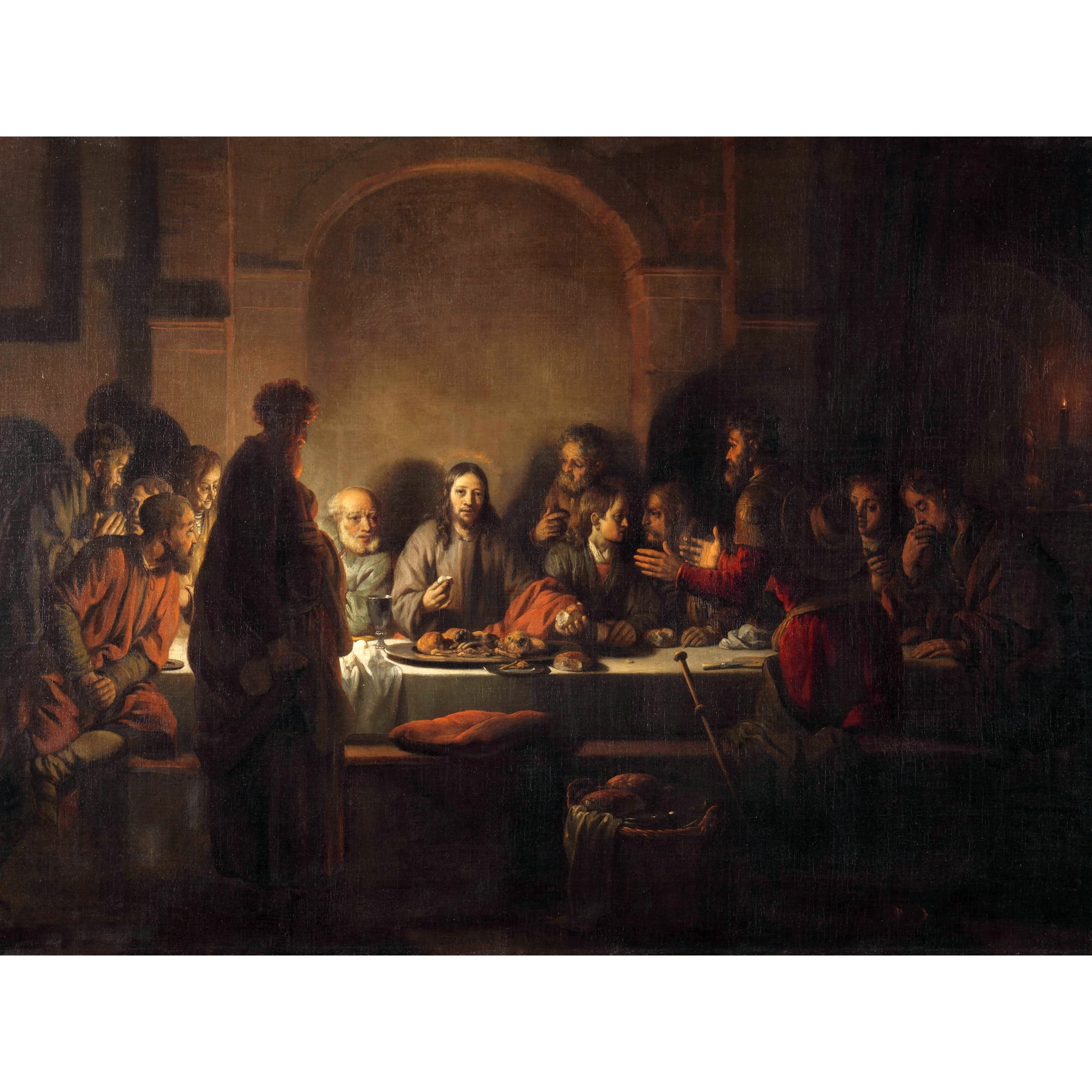 Van Den Eeckhout The Last Supper Painting Extra Large XL Wall Art Poster Print - Walmart.com
