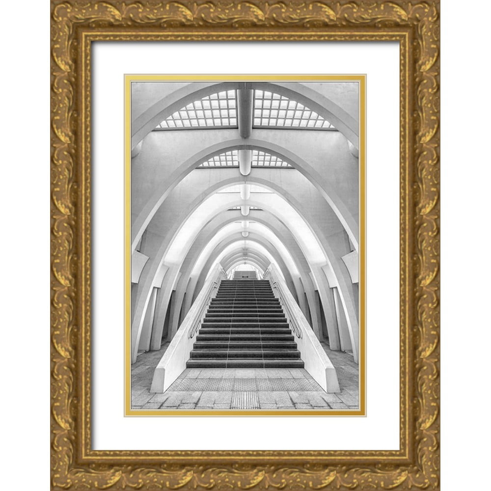 Van Den, Jef 14x18 Gold Ornate Wood Framed with Double Matting Museum ...