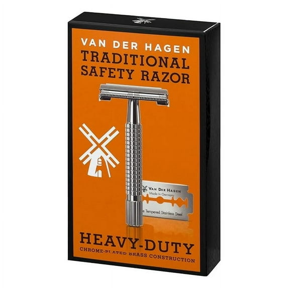Van Der Hagen® Men’s Traditional Safety Razor Kit (includes 5 blades ...